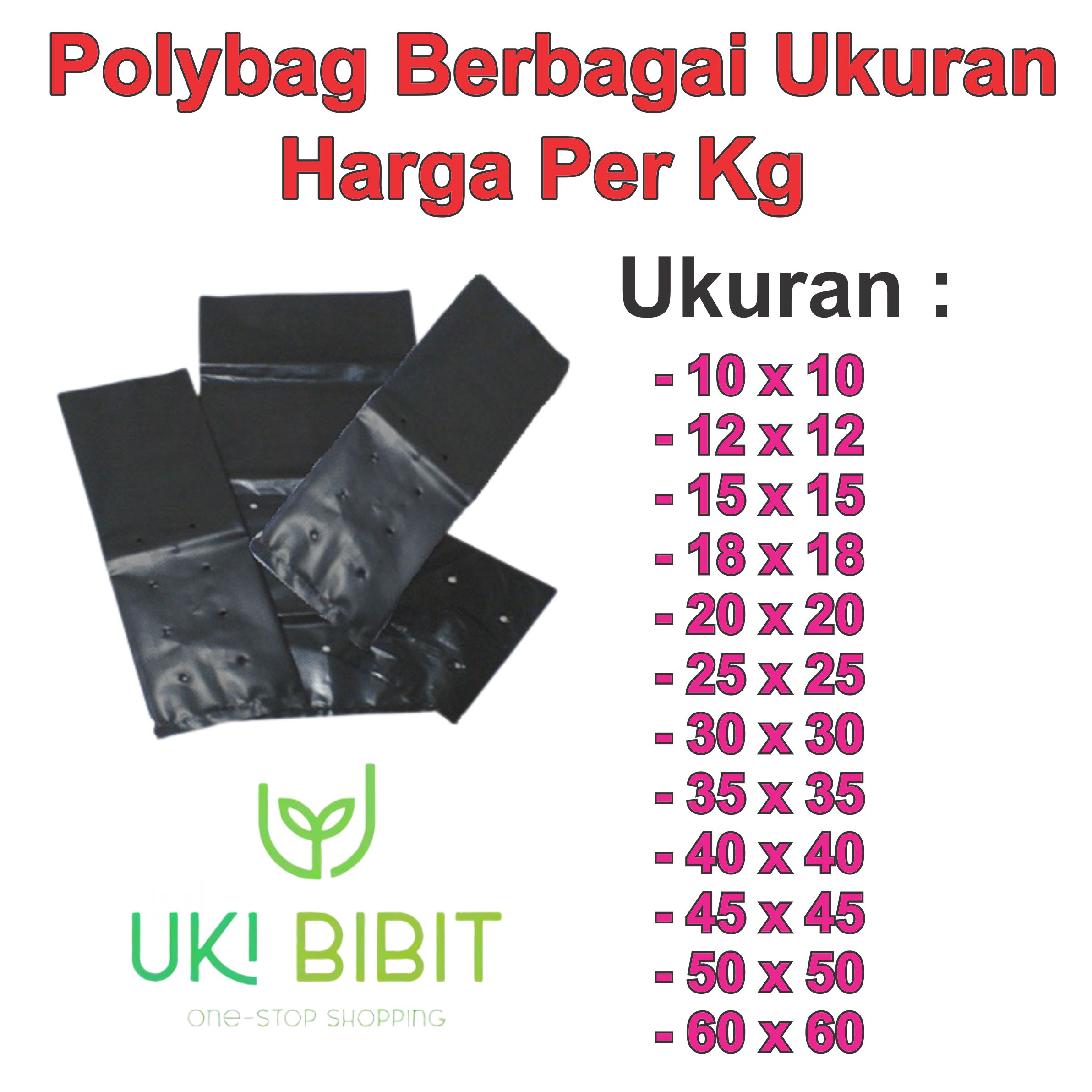 Polybag Plastik Tanaman ( Berbagai Macam Ukuran ) - Harga Per Kg ...