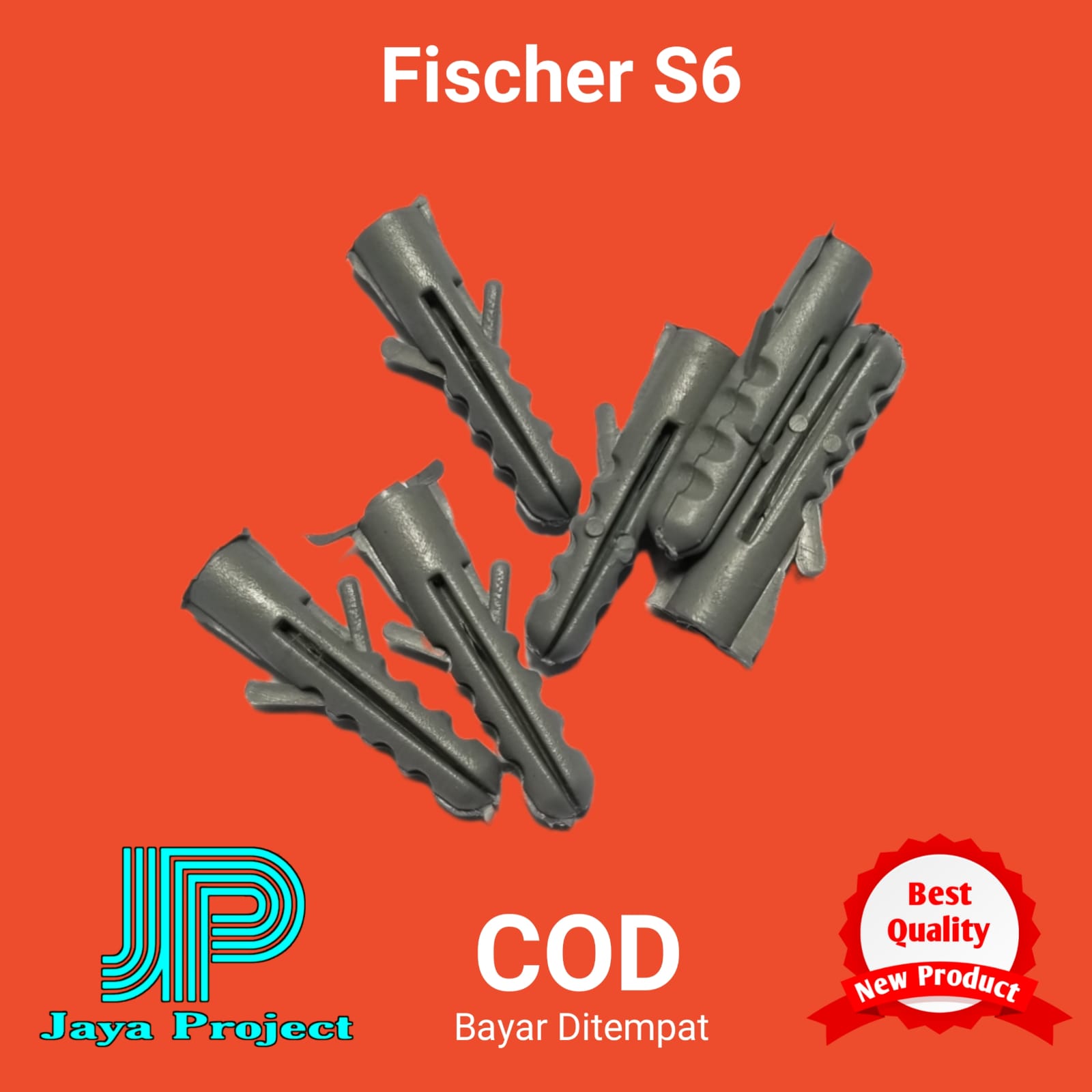 Sekrup Fisher S6 Sekrup tembok S6 viser piser S6 Plus Sekrup per 5 Pcs ...