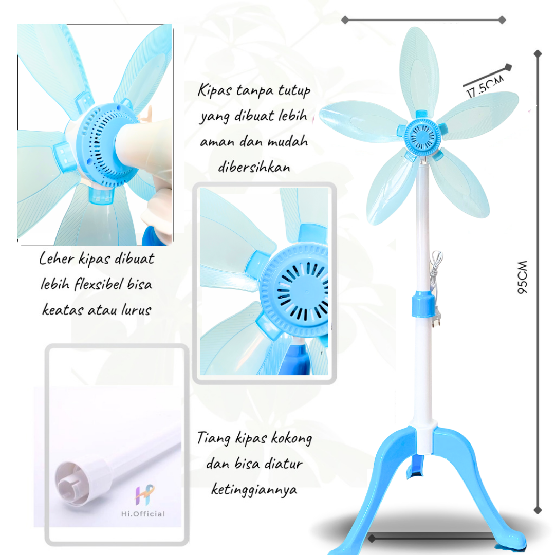 HOMEING | Kipas Angin berdiri Kencang（mini stand fan）No Noise Hemat ...