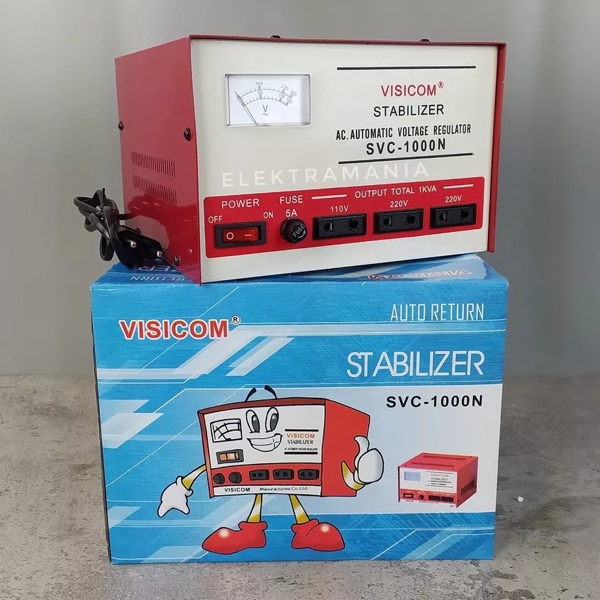 STABILIZER LISTRIK 1000WATT VISICOM SVC1000N | Lazada Indonesia