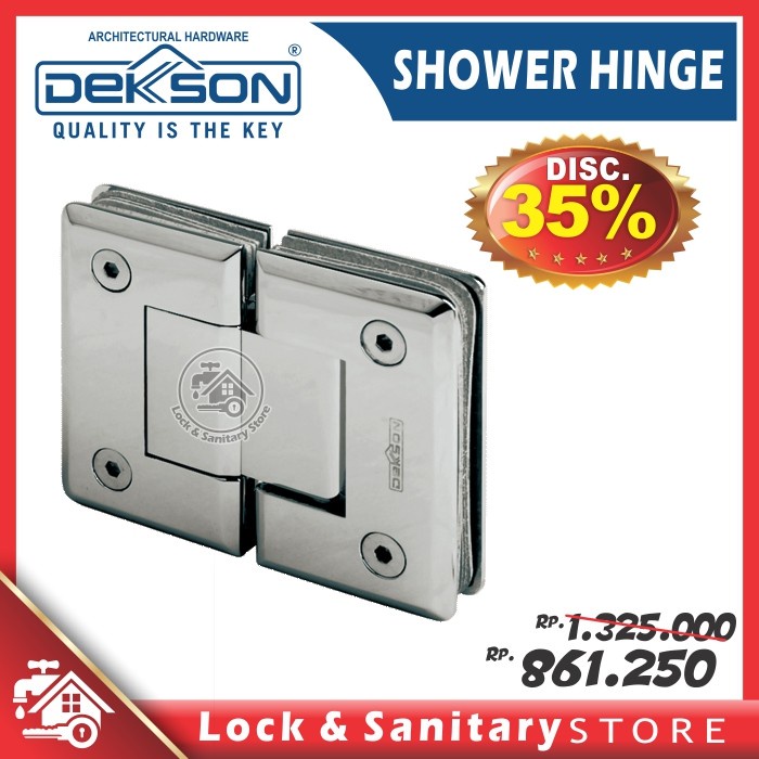 Dekson Dekkson Shower Hinge SH 7703 (GG) CP Engsel Pintu Kaca | Lazada ...