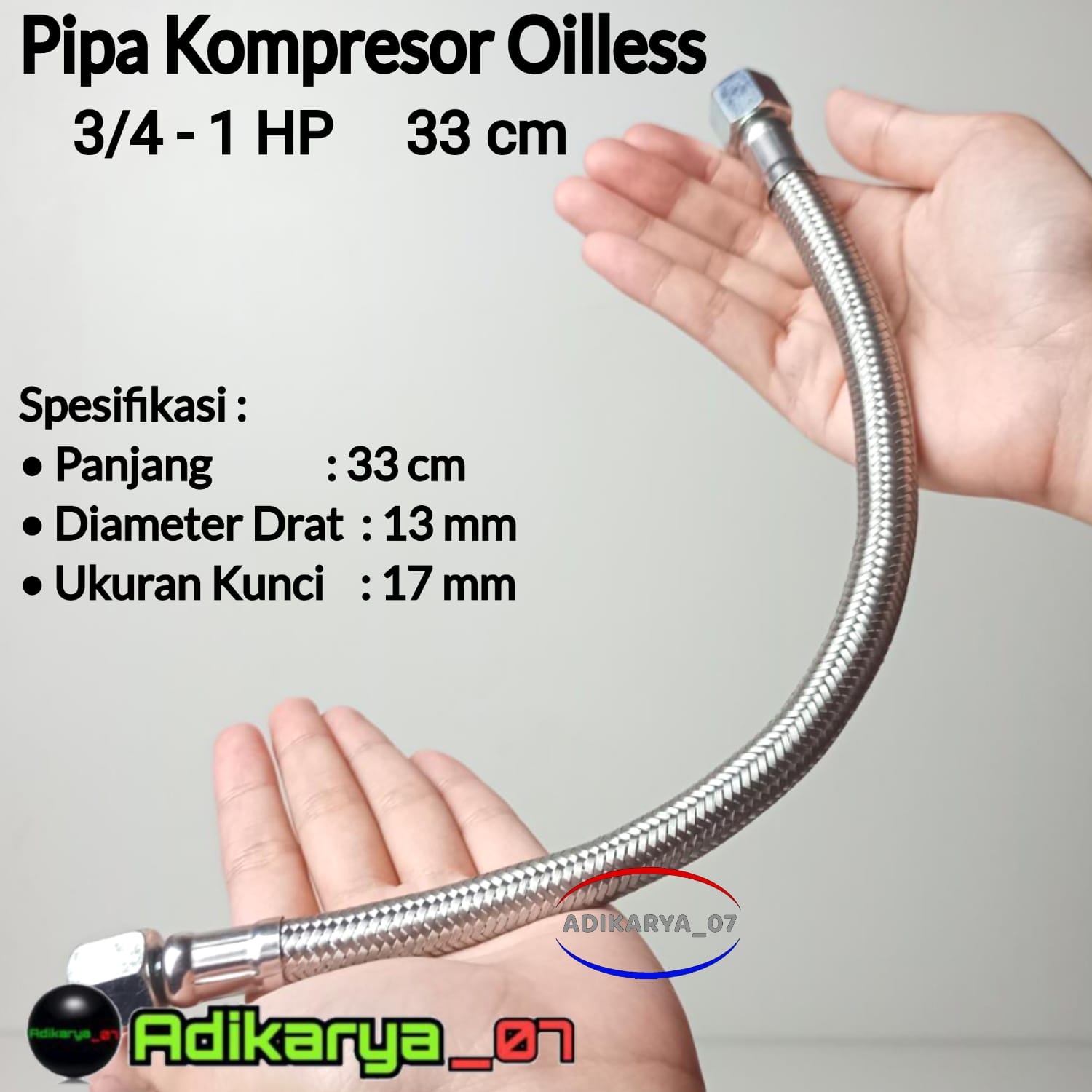 pipa angin kompresor discharge pipe A portable oilles 1 hp selang ...