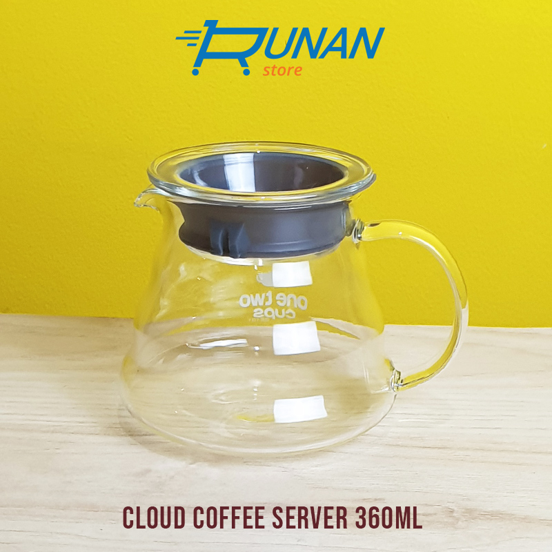 Coffee Server 360ml - Cloud Server Kopi 360 ml Kaca - Jug Kopi Teh V60 ...