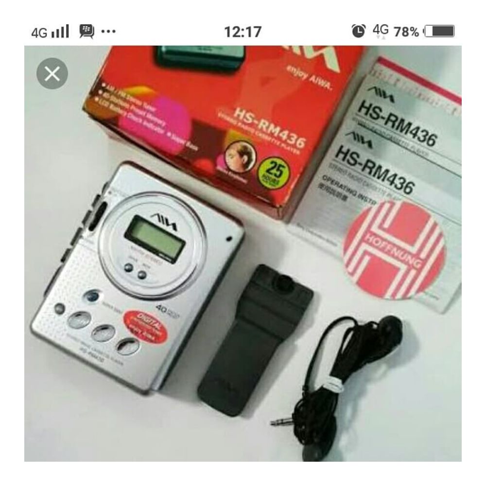 Walkman Aiwa HS-RM 436 radio digital | Lazada Indonesia