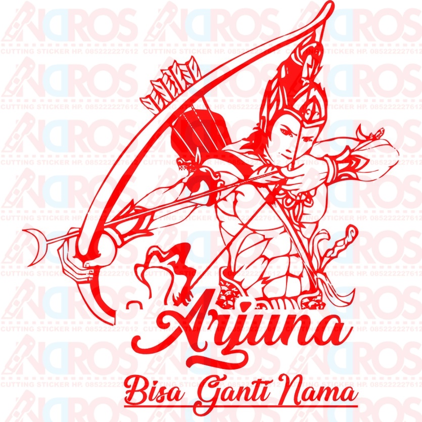 Cutting Stiker 60cm Arjuna Memanah | Lazada Indonesia