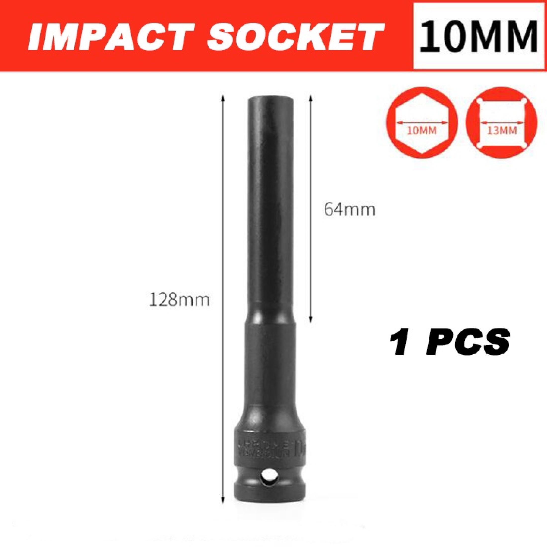 Mata Kunci Shock Cover / 8-14mm Extra Panjang 130mm (13cm) High Hardness 1/2 Hex Socket Head ...
