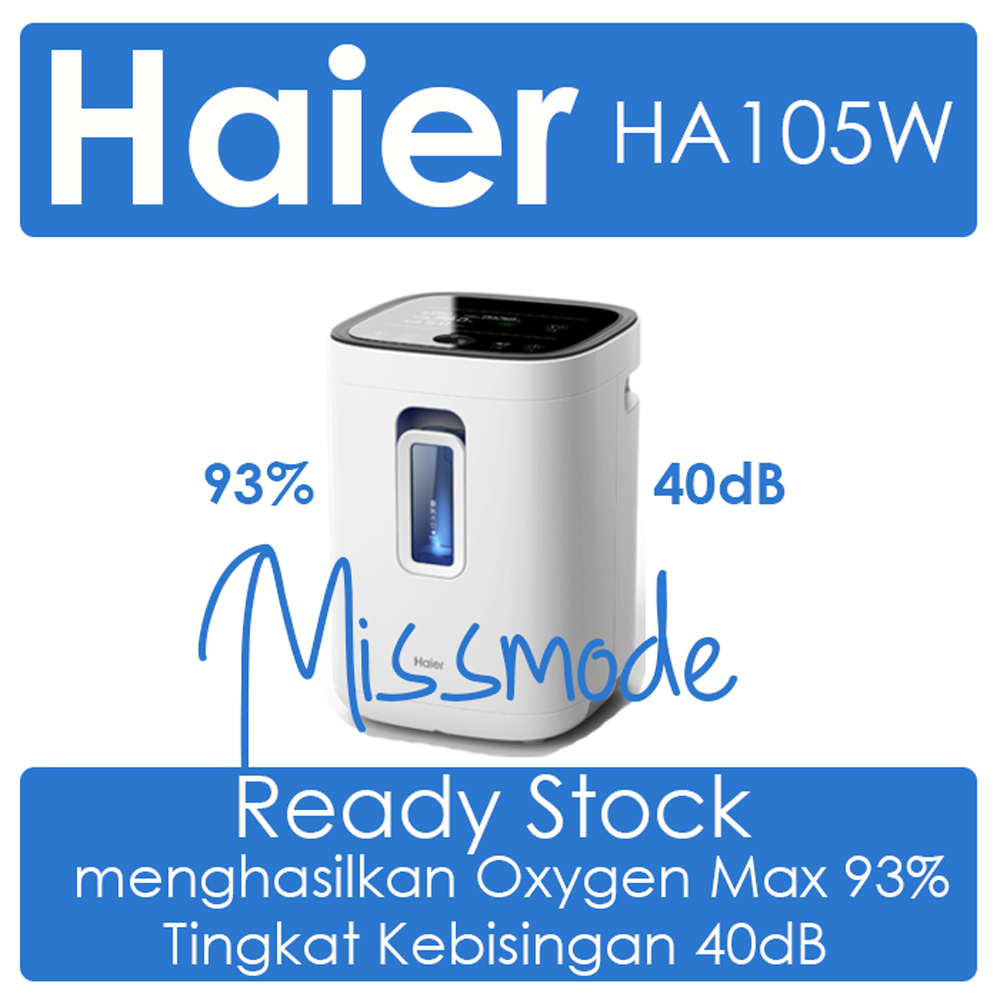 Mesin Oksigen Generator - Haier Oxygen Concentrator HA105W - missmode ...