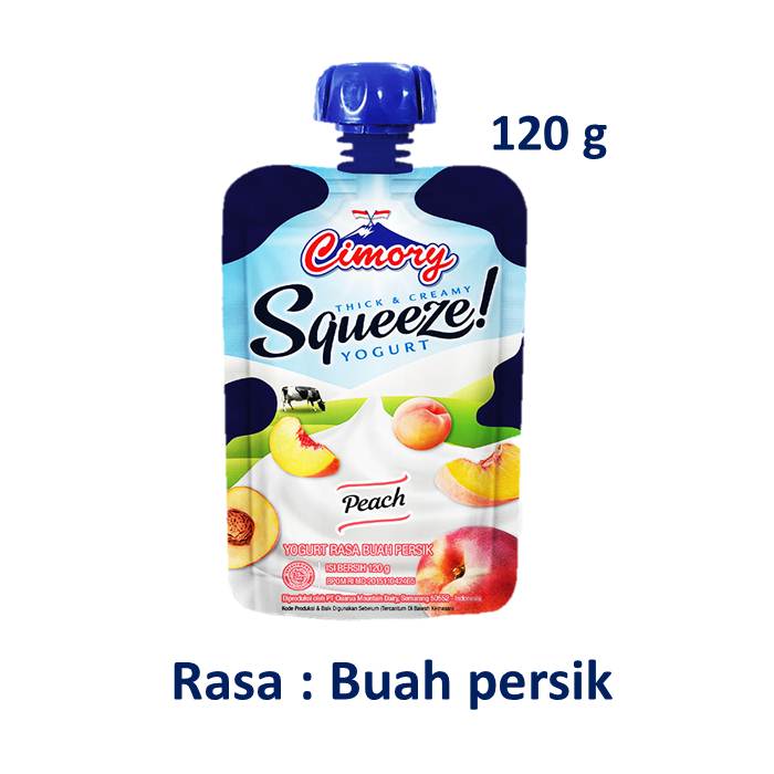 Cimory Squeeze thick & creamy yogurt 120 gr Varian rasa | Lazada Indonesia