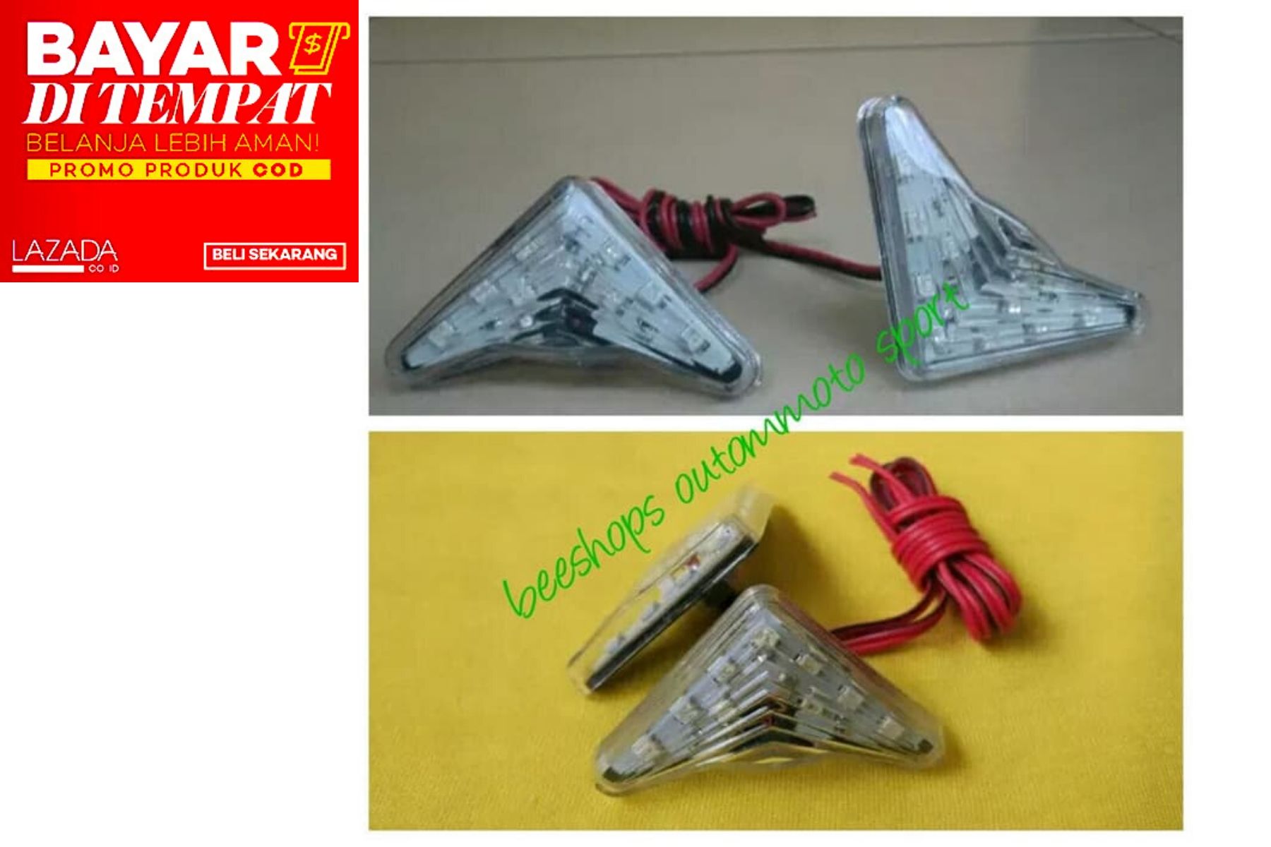 358 Sen tempel LED segitiga mini | Lazada Indonesia