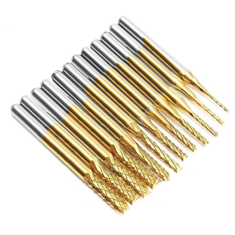 5Pcs 6Mm Shank Ball Nose Router Bits Set End Mill Round Cove Box Solid ...