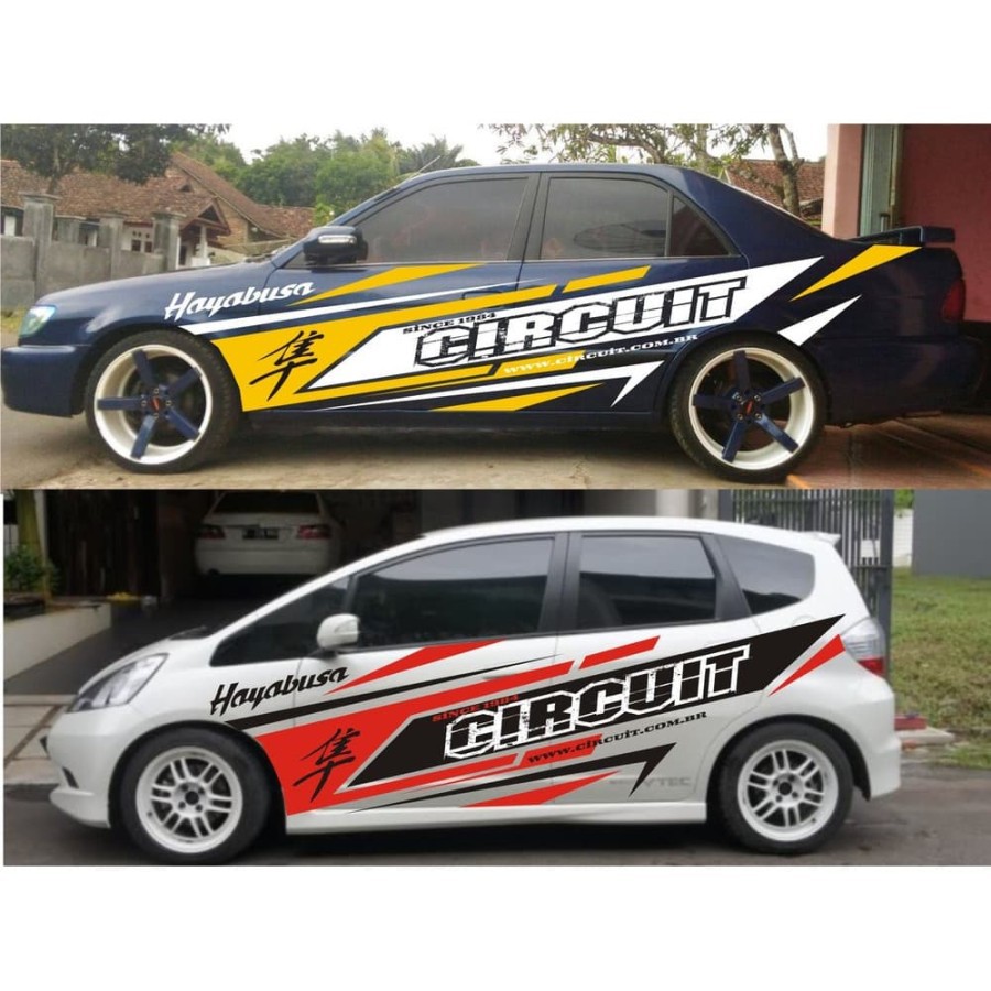 cutting Stiker mobil racing circuit stiker mobil universal | Lazada ...