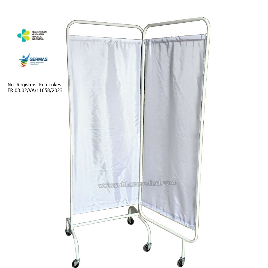 Bedscreen - Skerem - Pemisah Ruangan Rawat Inap 2 Bidang Besi | Lazada ...