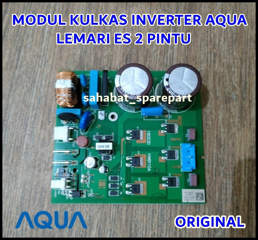 MODUL PCB KULKAS INVERTER AQUA LEMARI ES 2 PINTU ORIGINAL AQR D275 ...