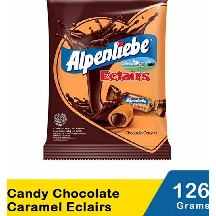 Alpenliebe Eclairs Permen chocolate caramel 126 grm | Lazada Indonesia