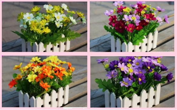 Bunga Pagar/Tanaman Hias Dekorasi Bunga Palsu/Ornamen Tanaman/bunga pot ...