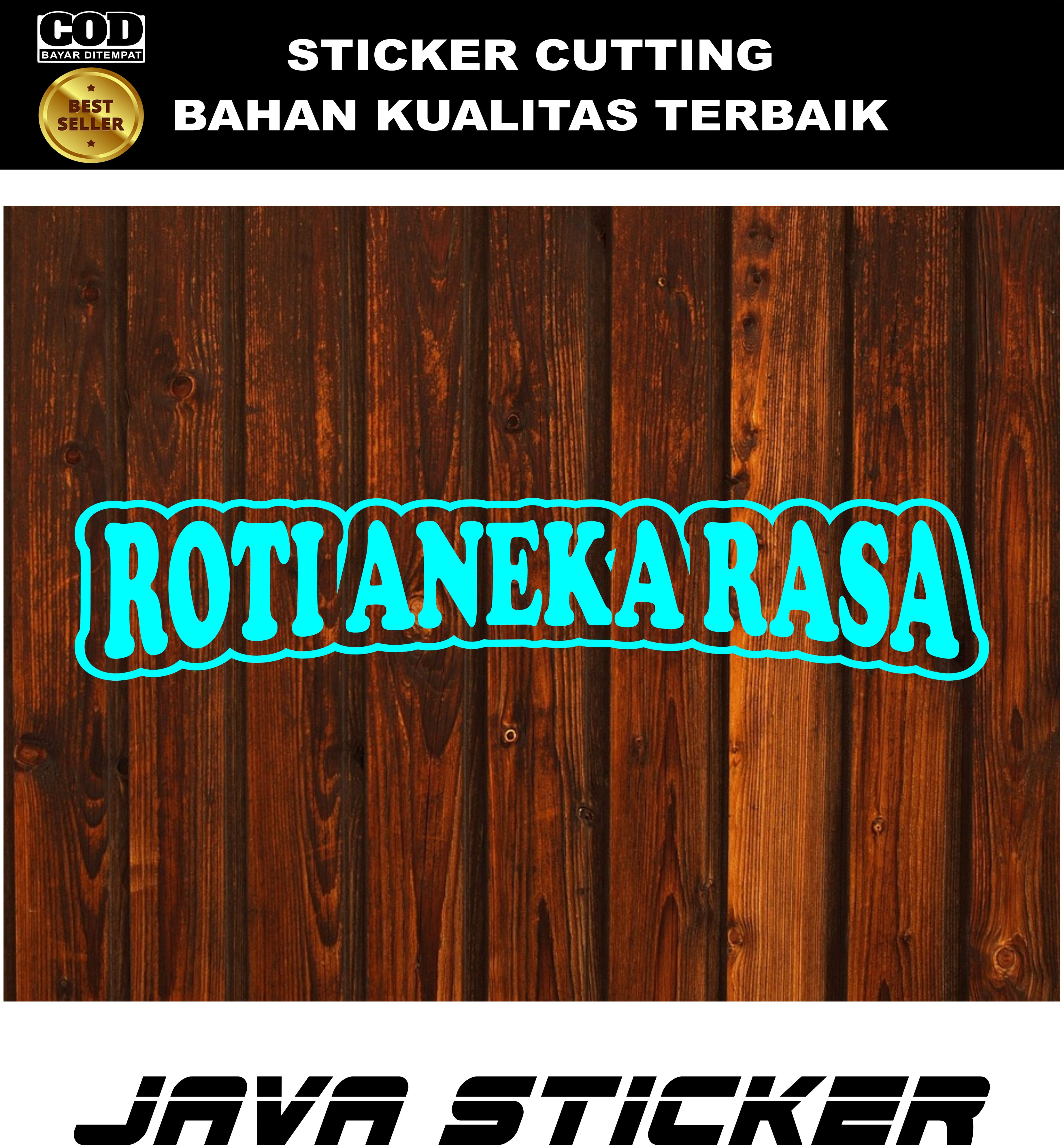 stiker cutting variasi kaca etalase/gerobak " ROTI ANEKA RASA ...