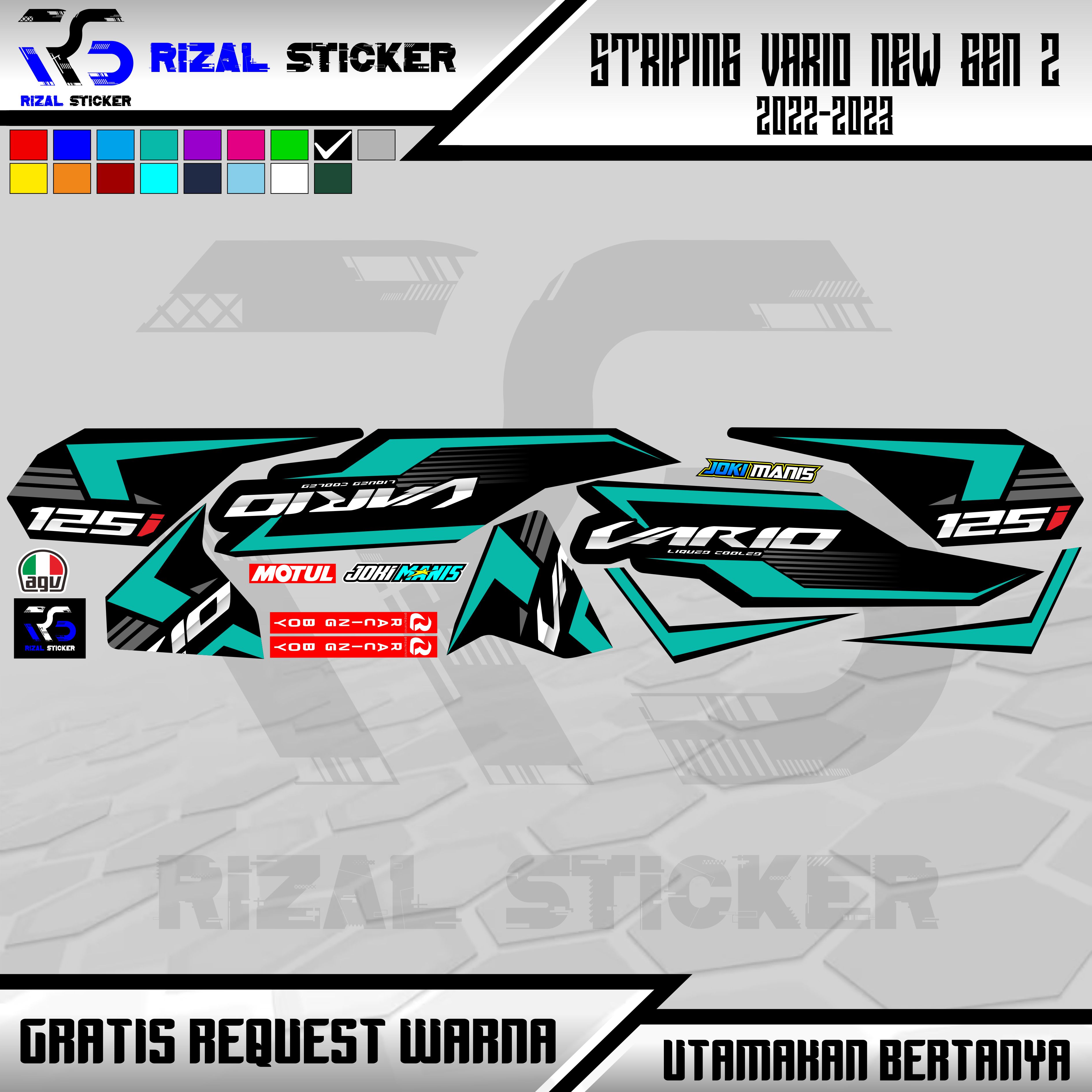 Rs Sticker Design Striping Motor Vario New Gen 2 Motif 1 | Lazada Indonesia