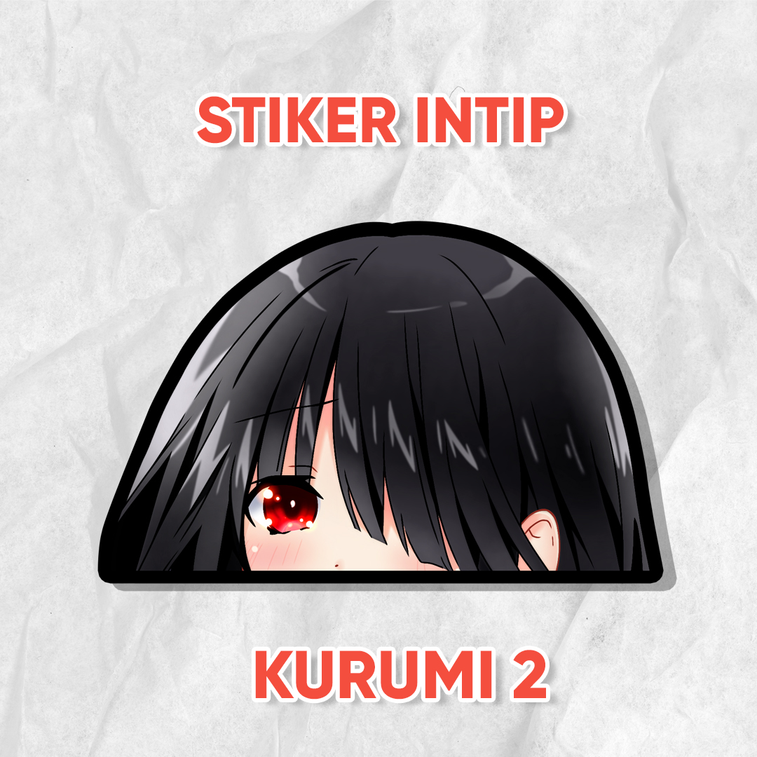 Stiker Intip Kurumi Tokisaki Anime Date A Live / Sticker Waterproof ...
