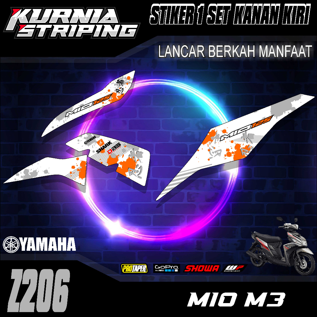 Stiker Mio M3/Z Decal Striping Standar keren Mio M3/Z Premium Racing ...