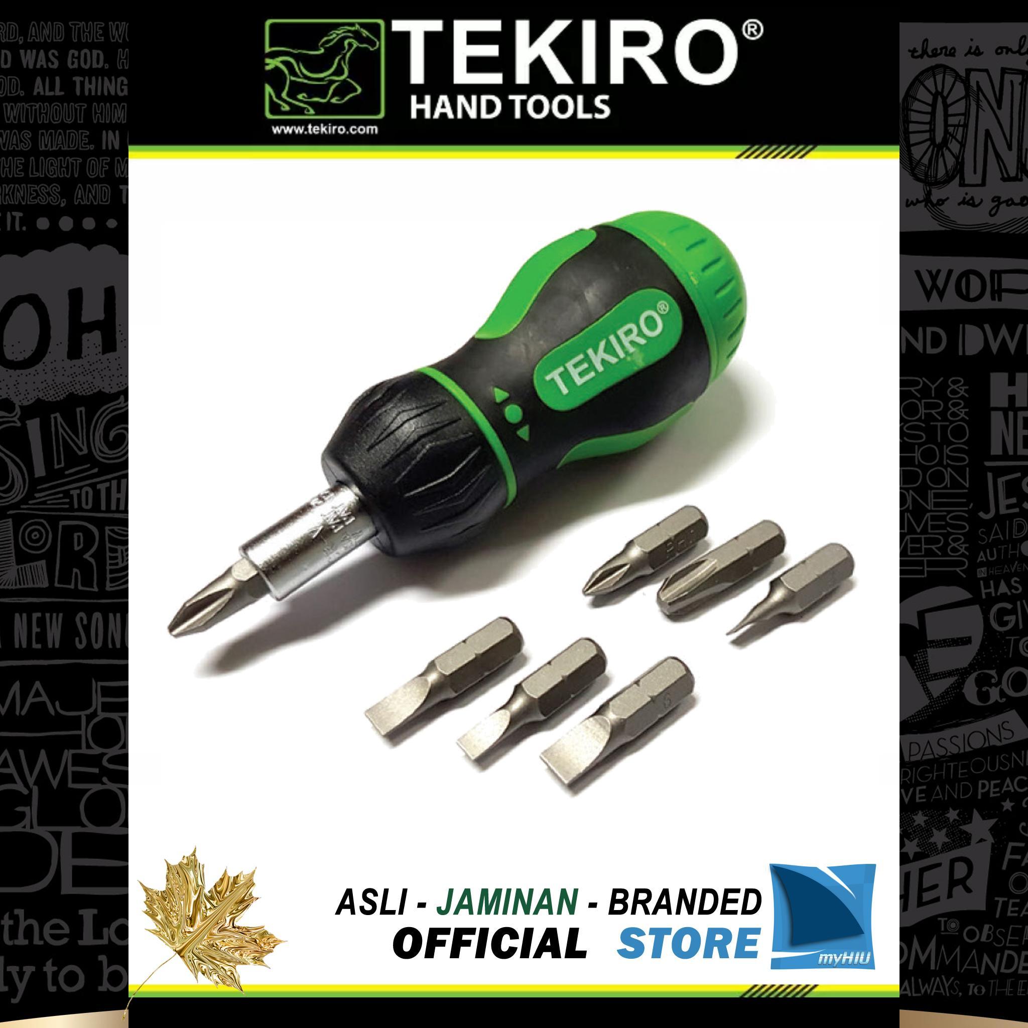 TEKIRO OBENG RATCHET SET 7 IN 1 STUBBY /OBENG CEBOL RATCHET SET 7IN1 ...