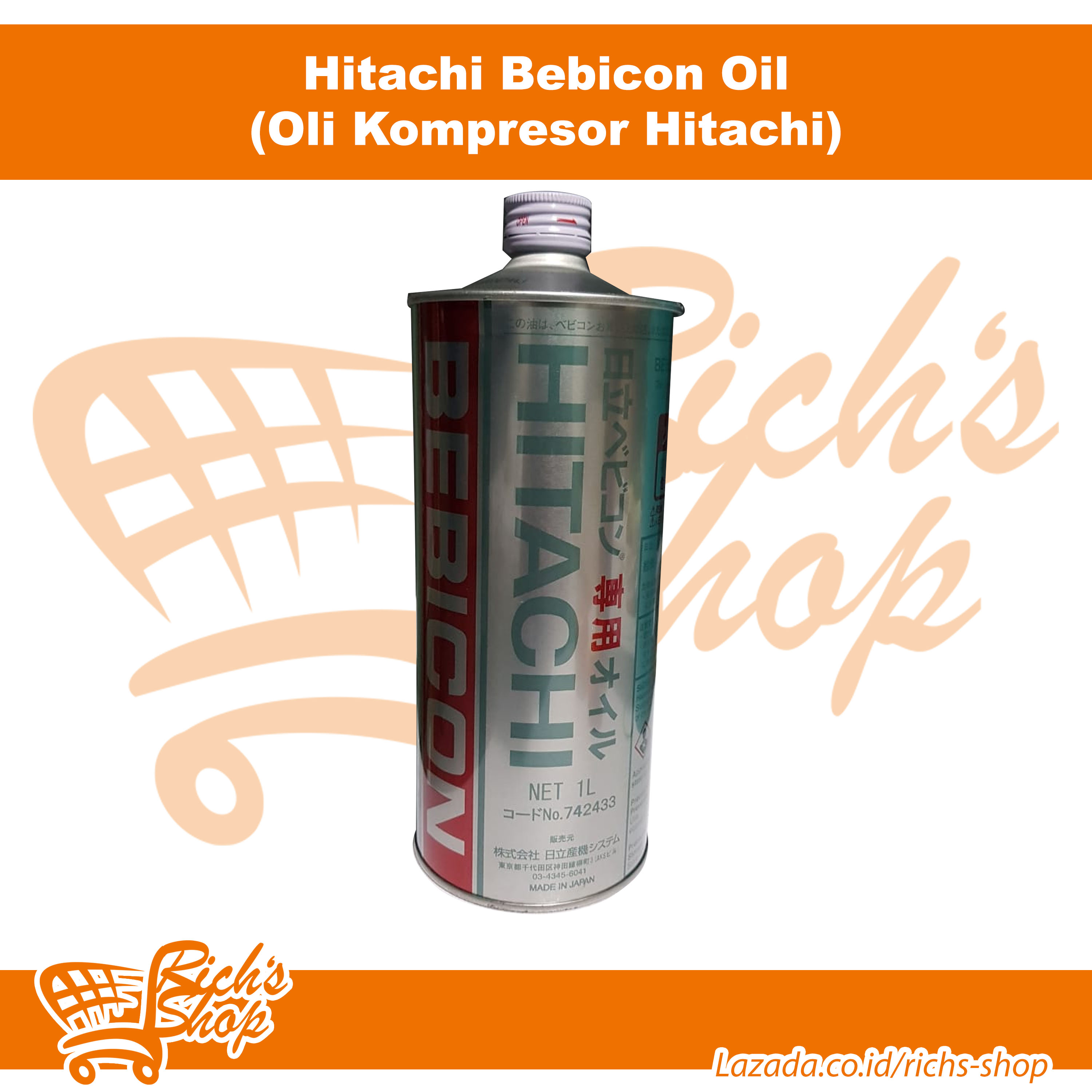 Oli Kompressor Hitachi Bebicon Oil 1 Liter 742433 | Lazada Indonesia