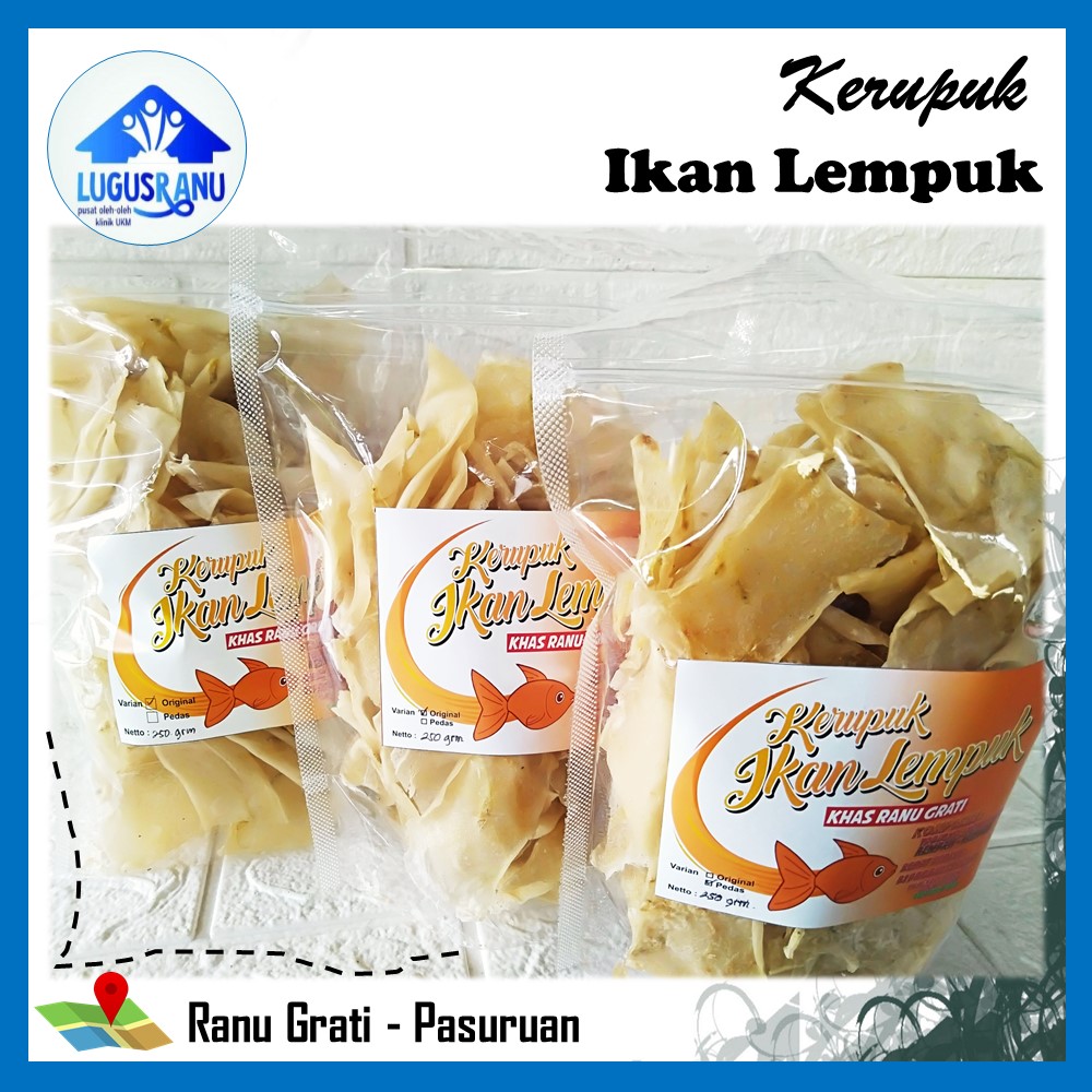 Kerupuk Ikan Lempuk Mentah Khas Danau Ranu Grati Kabupaten Pasuruan ...