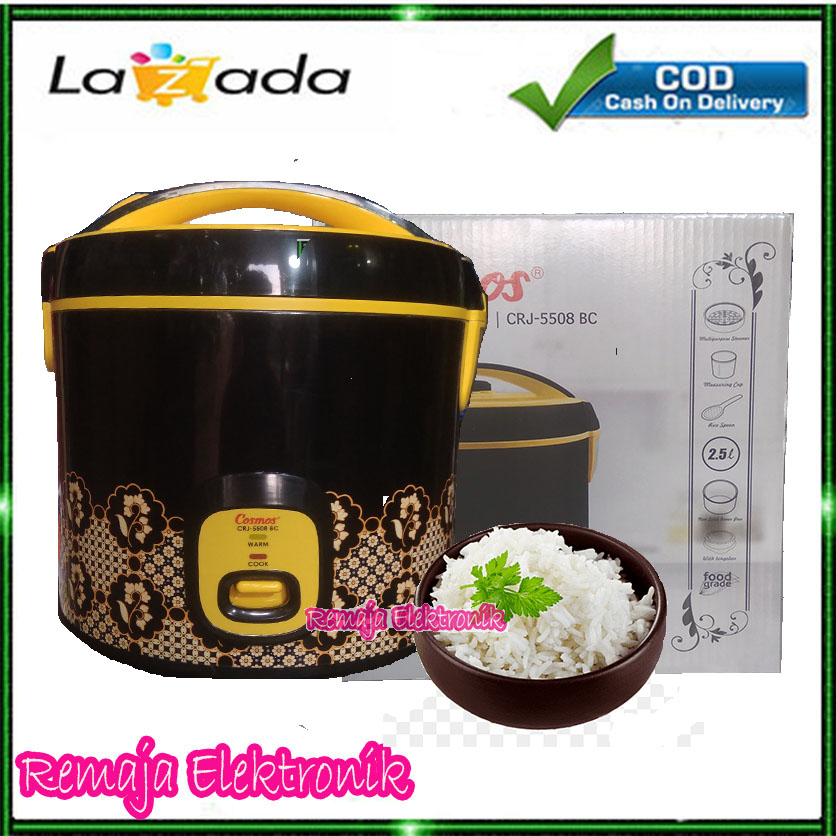 Cosmos CRJ-5508 BC- Rice Cooker 2,5 L (Tongolan Super) KAPASITAS BESAR ...
