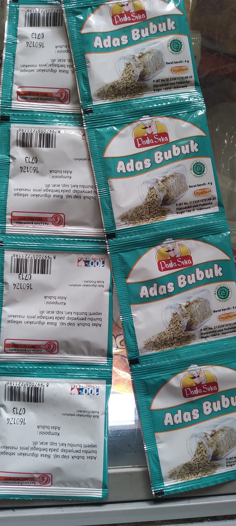 Adas Bubuk Pada Suka Rempah Adas Bubuk 1 Renceng isi 12 Sachet x 4Gram ...