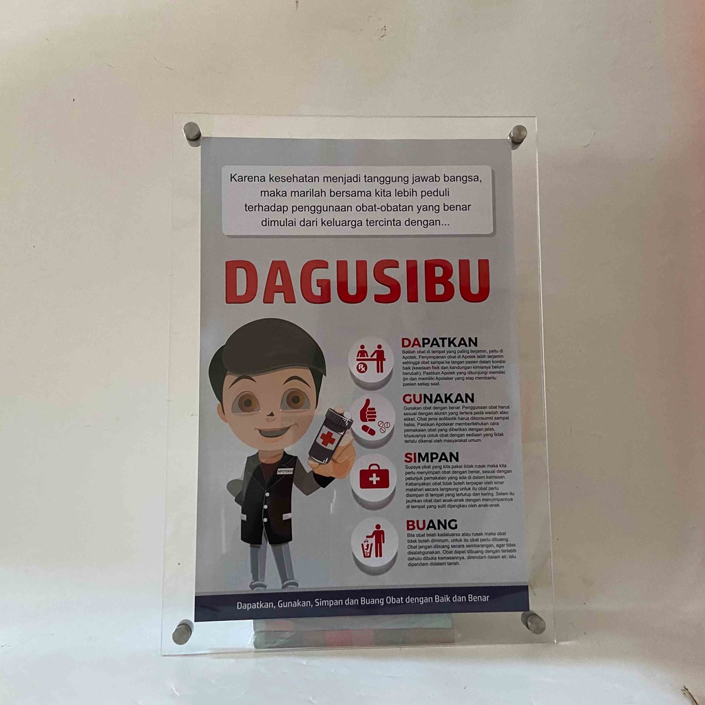Poster Akrilik Kekinian, Poster DAGUSIBU FARMASI, Poster Apotek, Poster ...