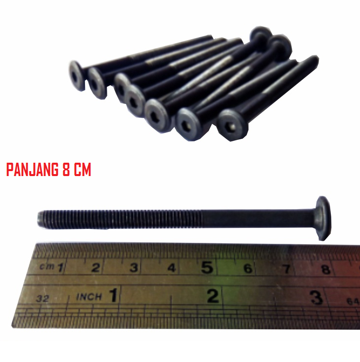 Baut JCBC Knockdown Furniture Baut Mebel Dipan Baut Speaker ukuran M6 ...
