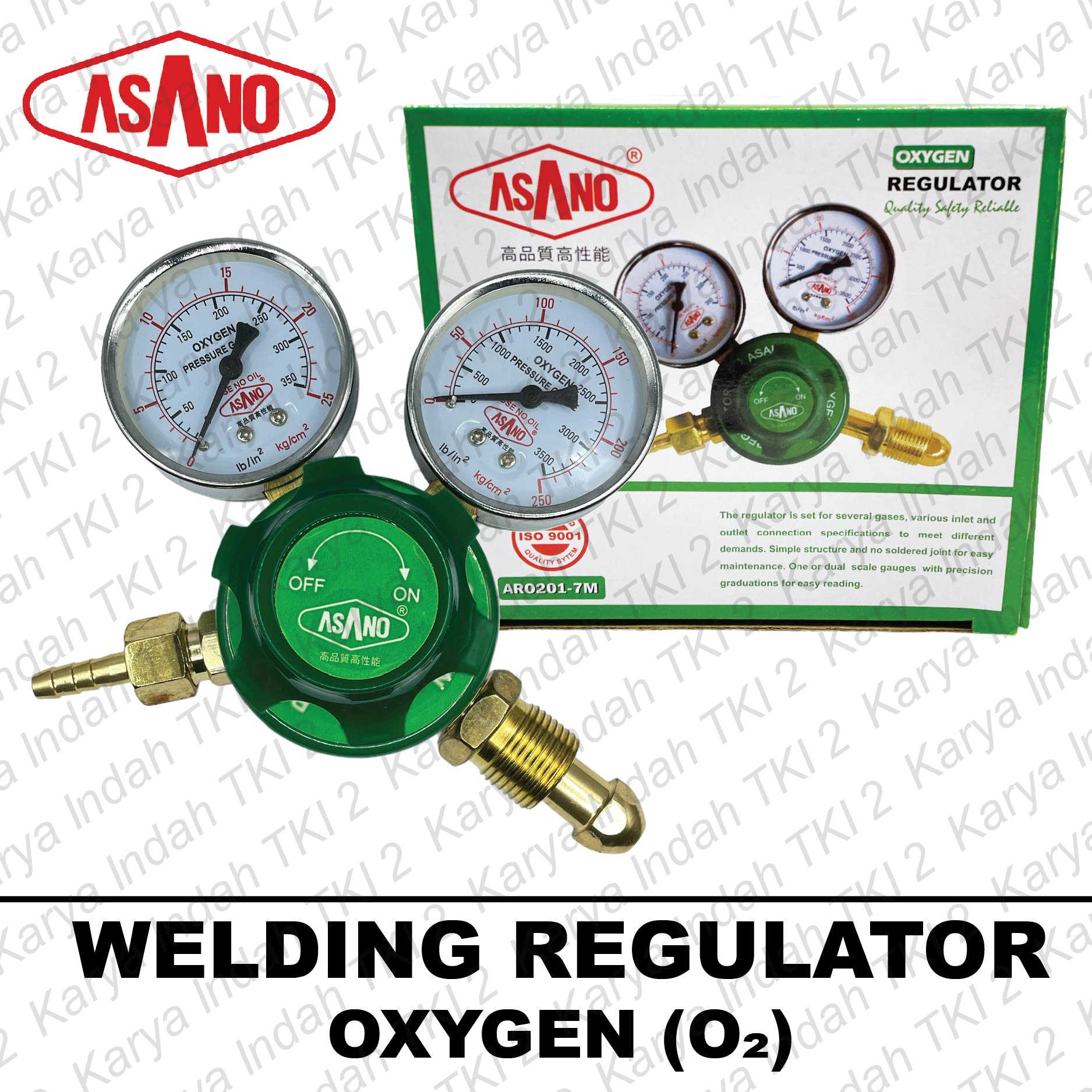 Welding Regulator OXYGEN ASANO Regulator Las Oksigen Tabung Las Torch ...