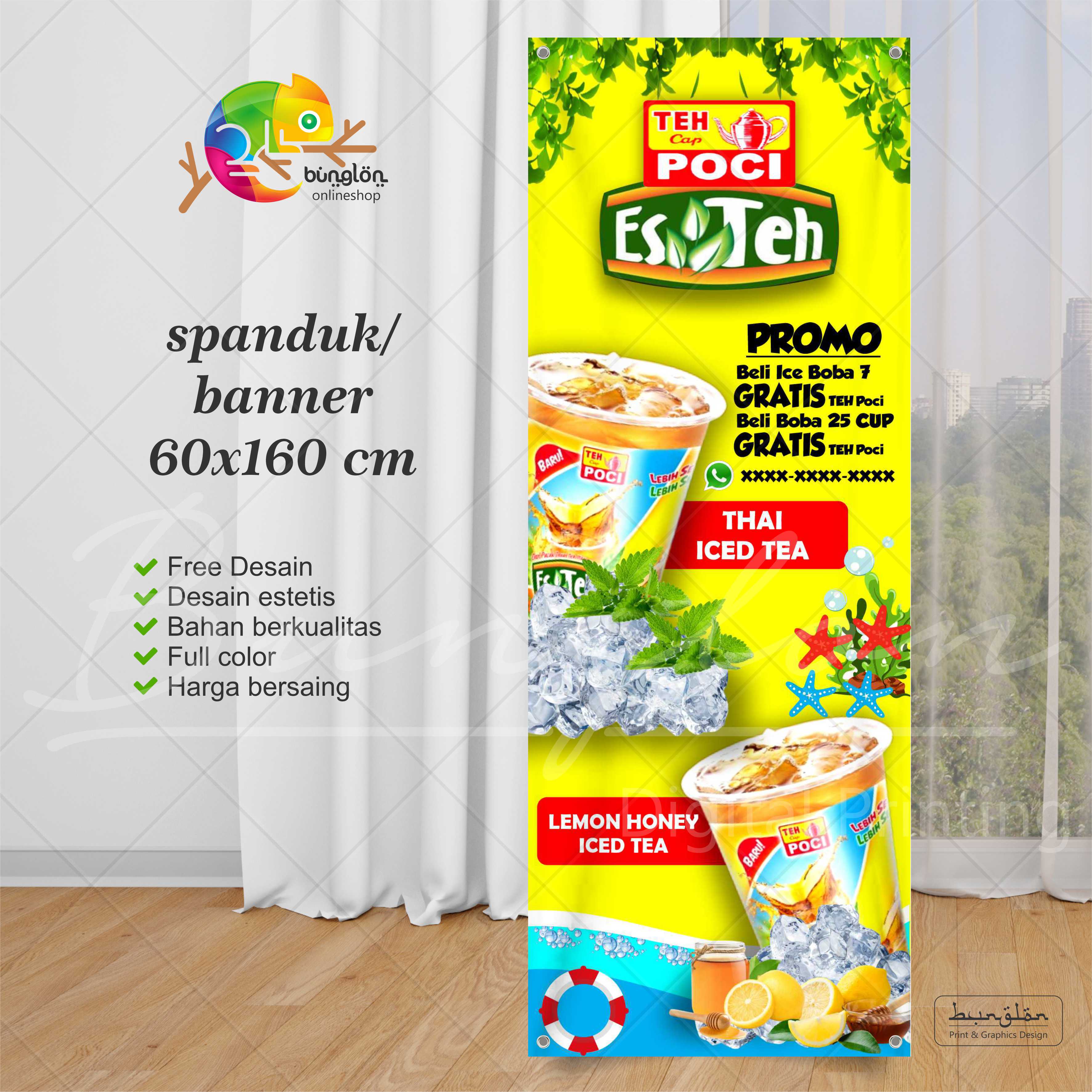 Spanduk Banner Es Teh Poci Promo | Lazada Indonesia