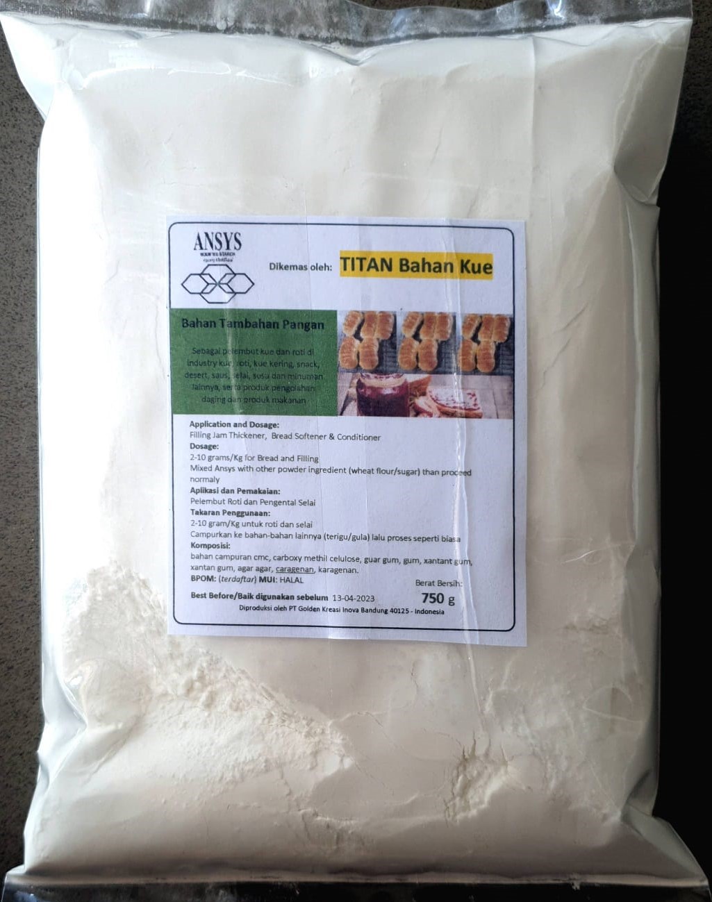 ANSYS Bahan Tambahan Pangan Dikemas Ulang 750g | Lazada Indonesia