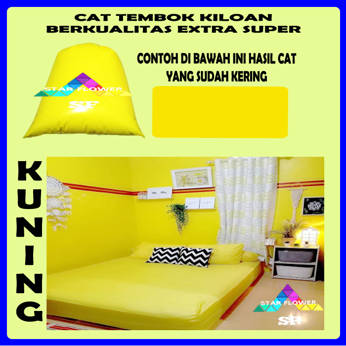 cat tembok kiloan warna kuning / Cat Tembok Bagus / Cat Tembok 1Kg ...