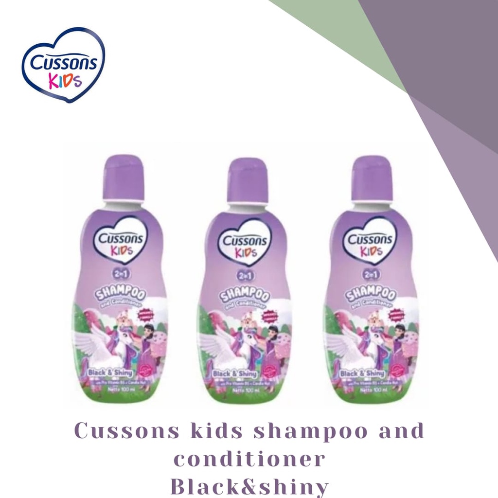 Cussons Kids Shampoo Conditioner Black & Shiny 100ml/200ml | Lazada ...