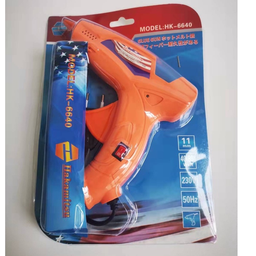 Lem Tembak Glue Gun 20W/40 Watt Saklar ON/OFF / Hot Melt Glue Gun Stick ...