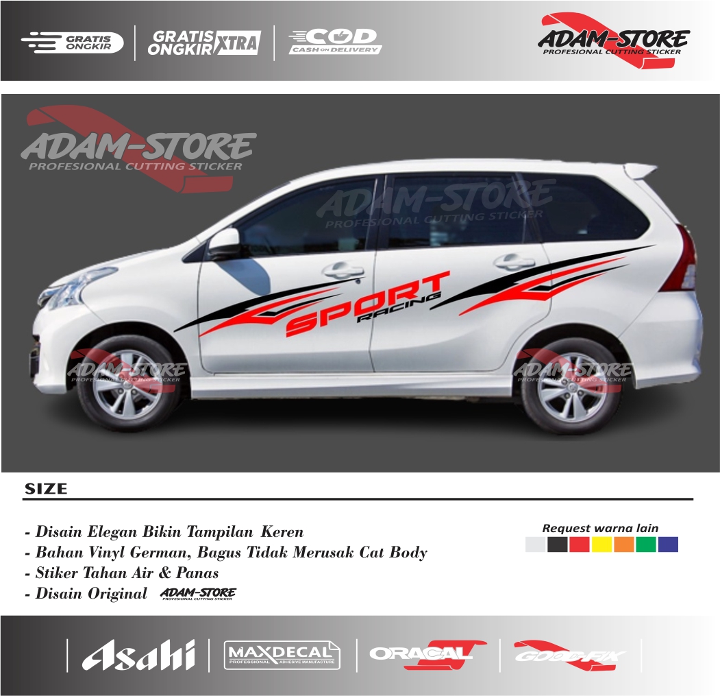 striping mobil avanza stiker toyota avanza sticker mobil avanza ...