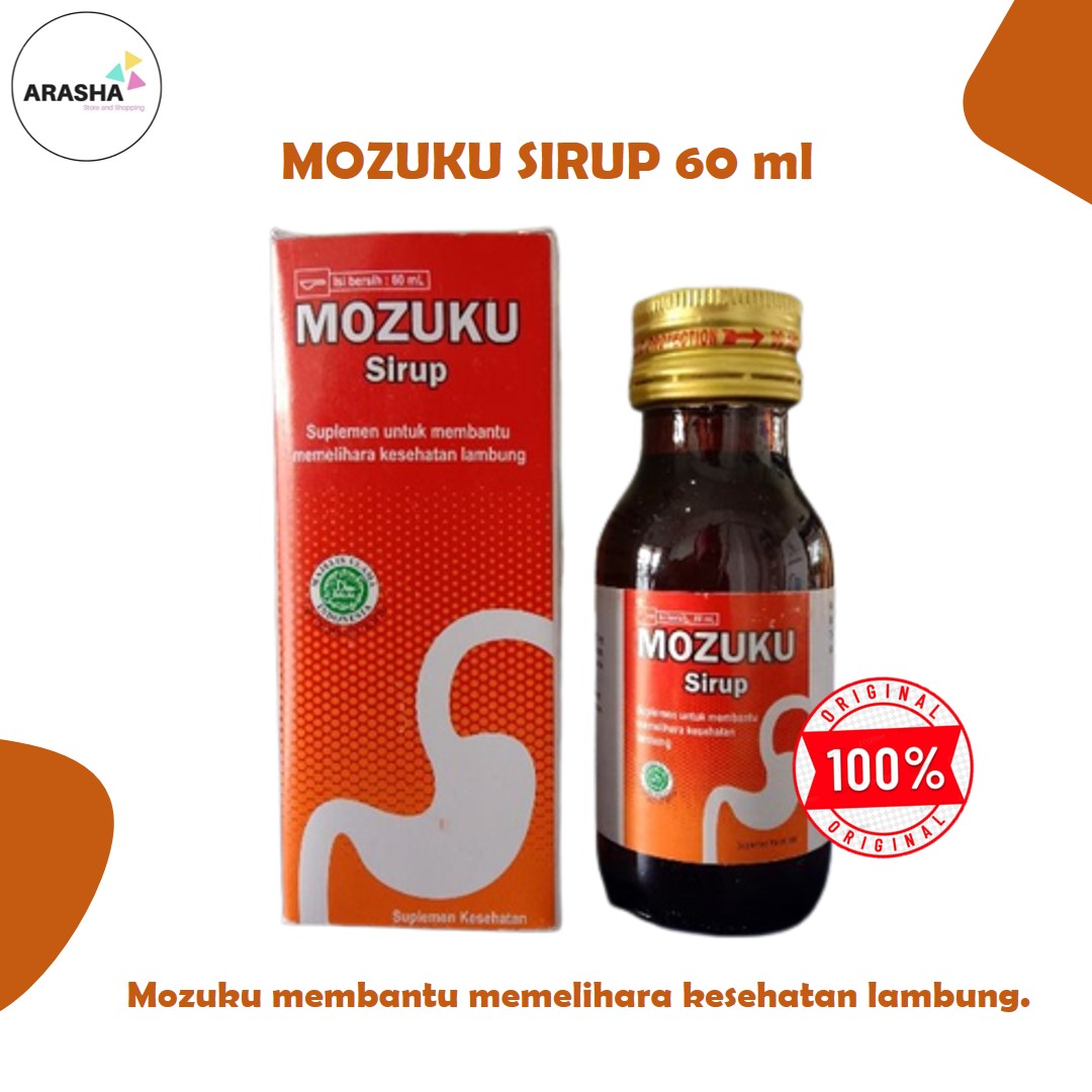 MOZUKU SYRUP 60 ML Suplemen dan Obat Asam Lambung (Kemasan baru ...