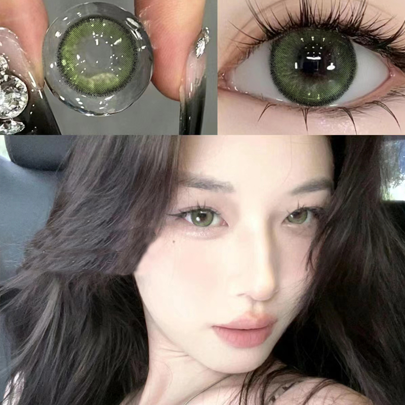 soflen minus 1 Pasang Lensa Kontak Warna Diameter 14MM Lensa Kontak ...