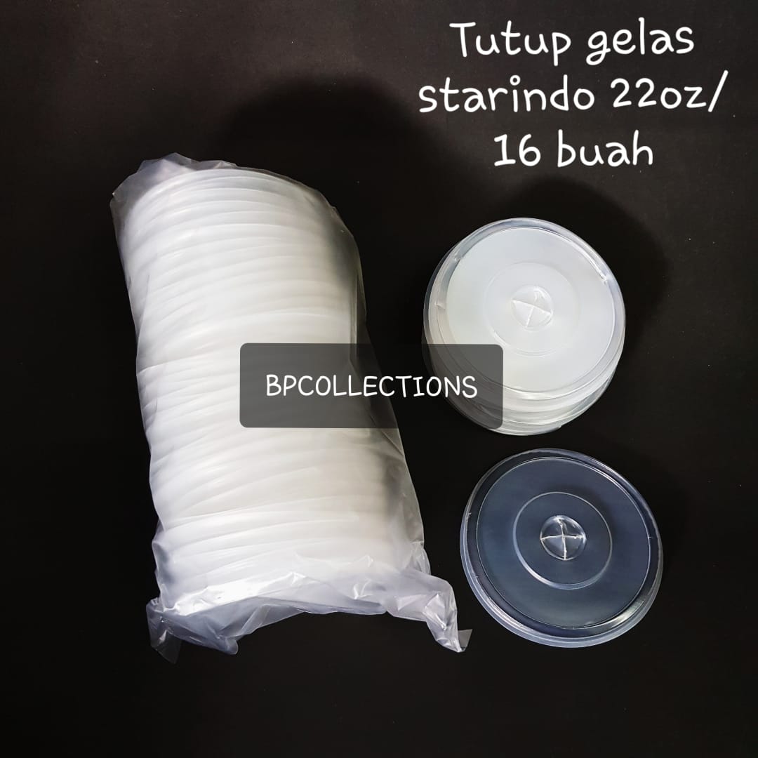 1 PAK 50pc Tutup Gelas Plastik Datar Tutup Rata TUTUP CEMBUNG BUAH ...