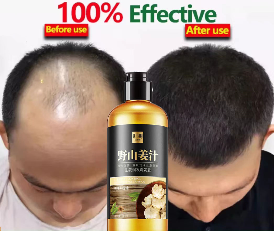 SENANA Black Hair Shampoo Permanent Hair Blackening Shampoo Turn Your ...