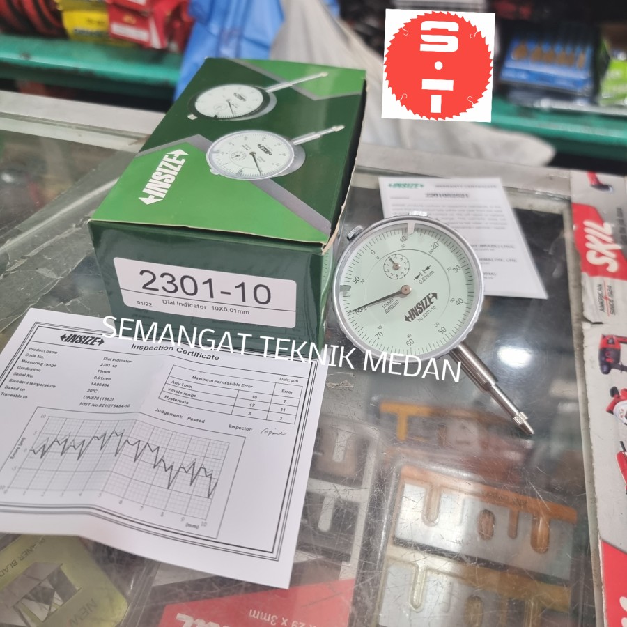 2301-01 DIAL INDICATOR ALAT UKUR 10mm 10 mm x 0.01mm 0,01 0.01 INSIZE | Lazada Indonesia