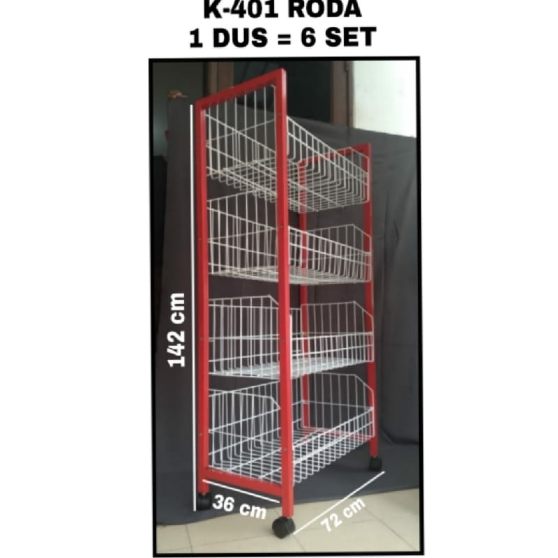 RAK CHIKI KOTAK RODA / RAK CHIKI / RAK UNTUK DAGANG / WADAH MAKANAN ...