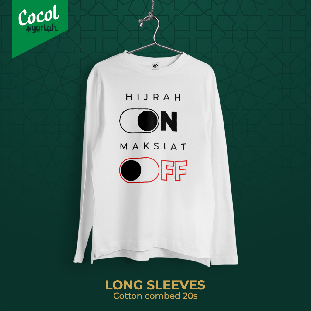 Cocol Store - Kaos Islami Hijrah On Maksiat Off | Lazada Indonesia