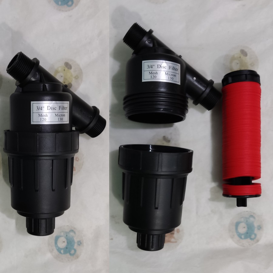 Disk Filter 3/4" inch Disc Y-Filter Strainer utk Hidroponik Aquaponik ...