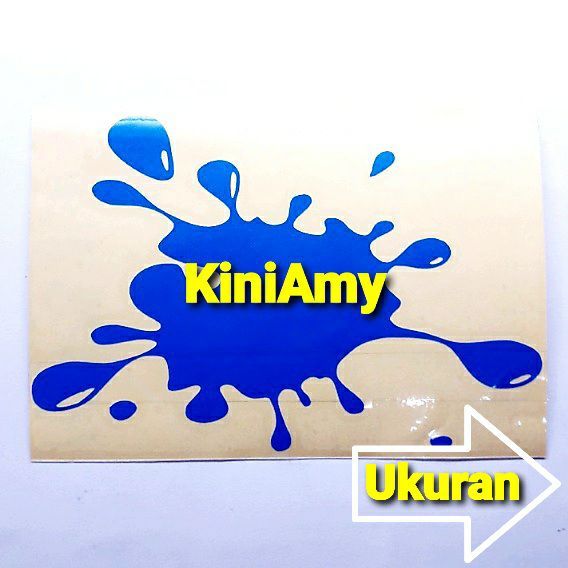 Cutting Sticker Bercak Biru (Sesuai Foto 1 Bercak) | Sticker Penutup ...