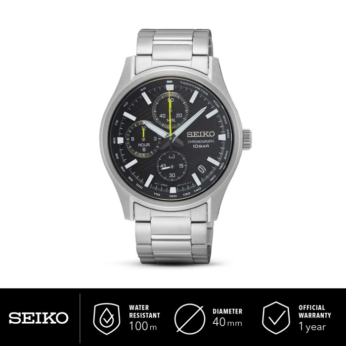 Seiko Chronograph SSB419P1 SSB419 Quartz Sapphire Stainless Original ...