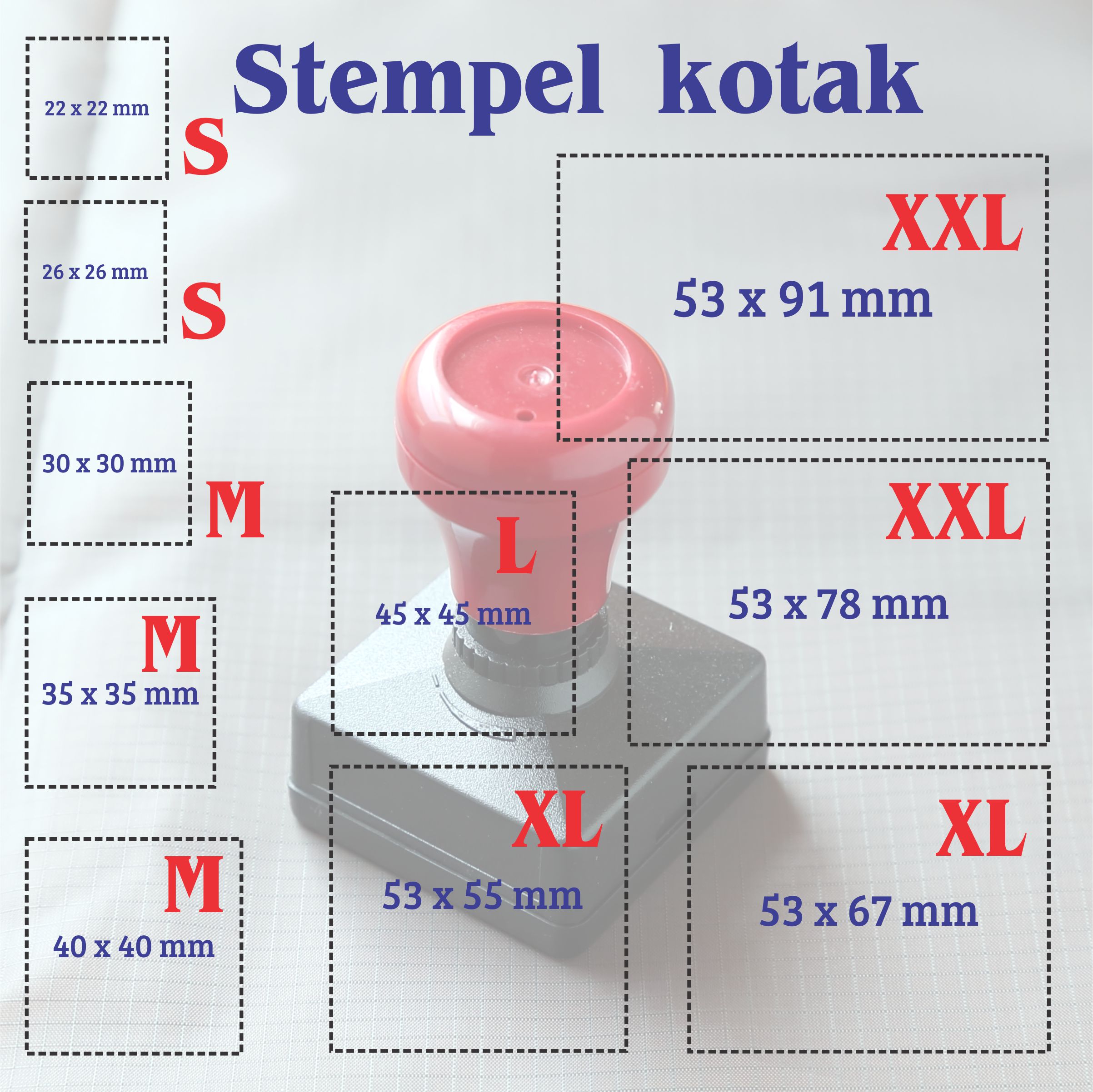 stempel cetak custom kotak tinta otomatis 6cm 4cm 5cm 3cm 2cm flash ...