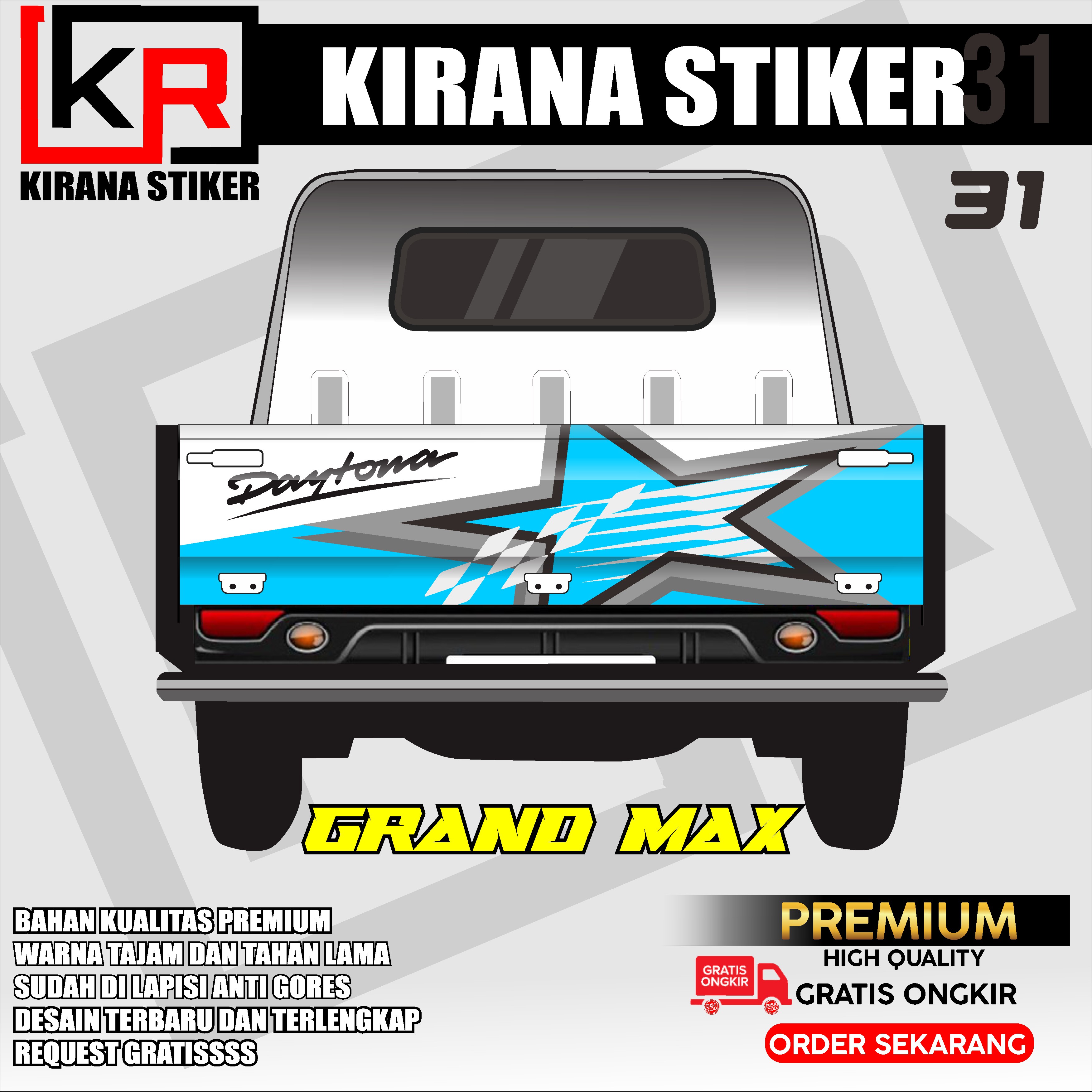 STICKER GRANDMAX PICK UP / STIKER BAK BELAKANG GRANDMAX / DECAL STICKER ...