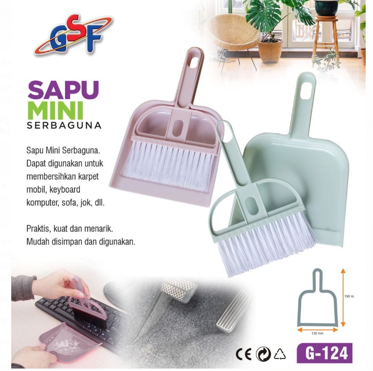 Sapu Pengki Mini Set Serbaguna - Sapu Serok Cikrak Dustpan - Sapu Debu ...